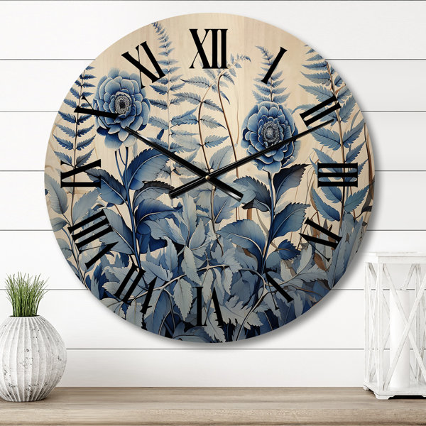 Bless international Kasiyah Solid Wood Wall Clock | Wayfair